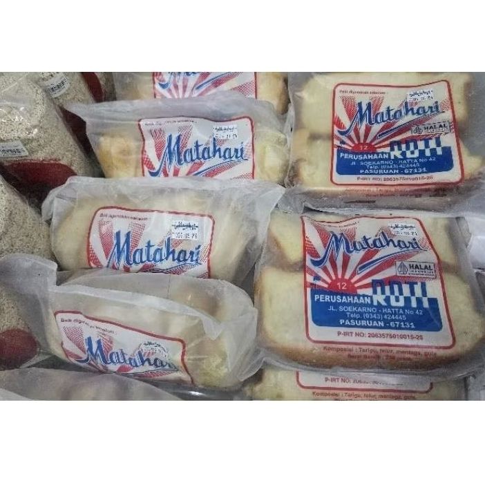 PACK 250GR - MATAHARI ROTI MENTEGA VARIAN ROTI SISIR - ROTI ROUND ...