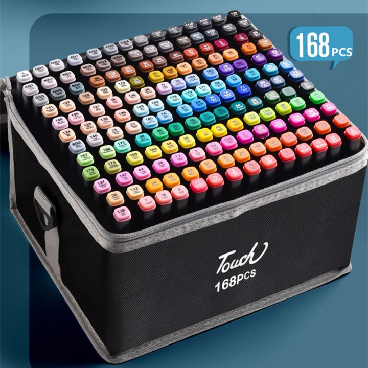 120/168 Color Alcohol Marker Art Marker Stackable colors marker Set ...