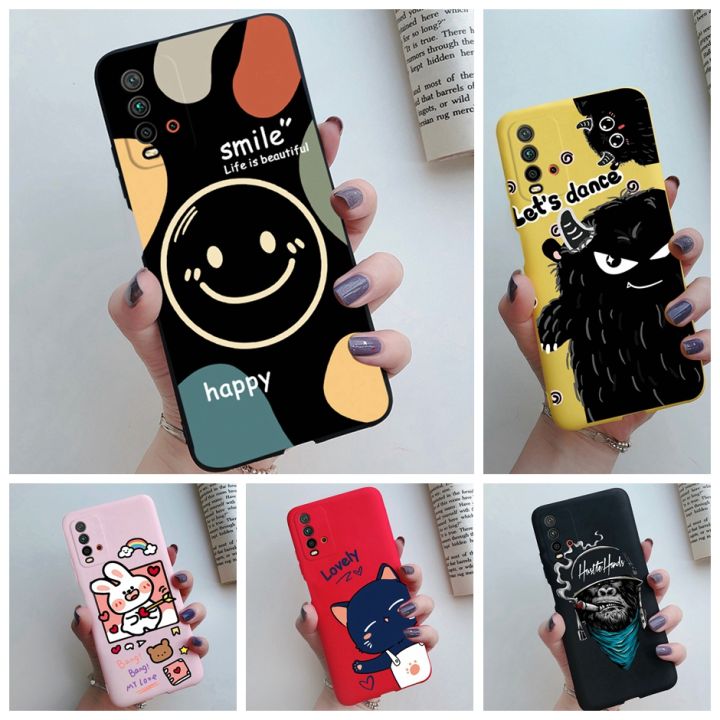 Casing Case for Xiaomi Redmi 9T Redmi9T Back Cover Smile Cute Painted ...