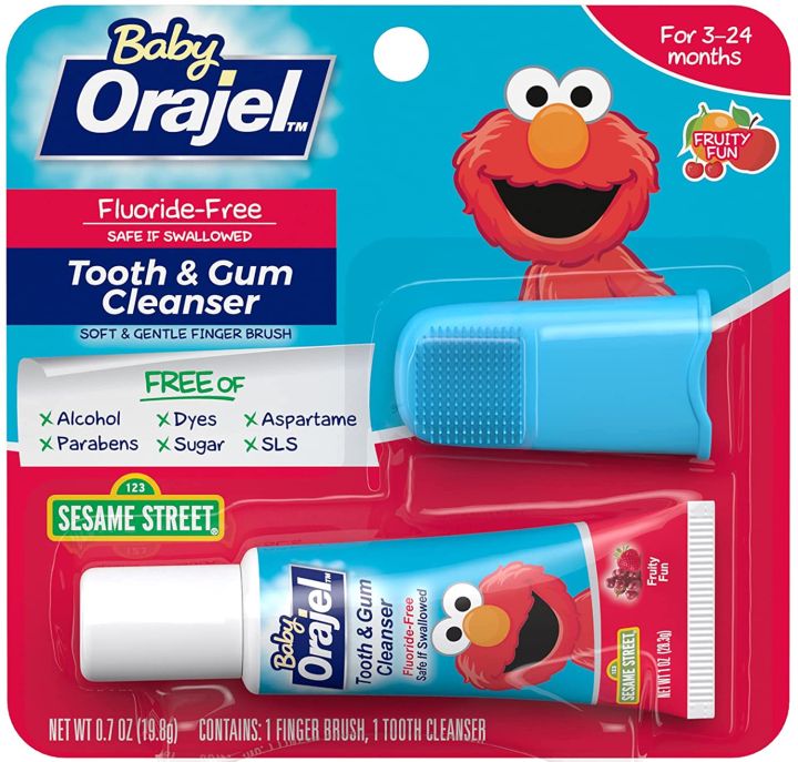 EXPIRY 10/2023 Baby Orajel | Elmo Tooth & Gums Cleanser Fruity Fun ...