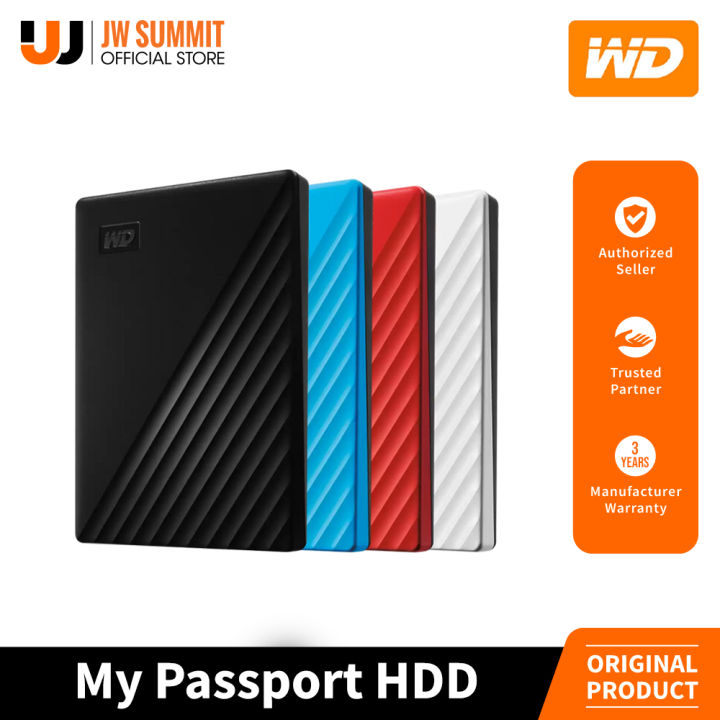 WD My Passport™ Portable External HDD Storage (1TB / 2TB / 4TB / 5TB / 6TB) | Lazada PH
