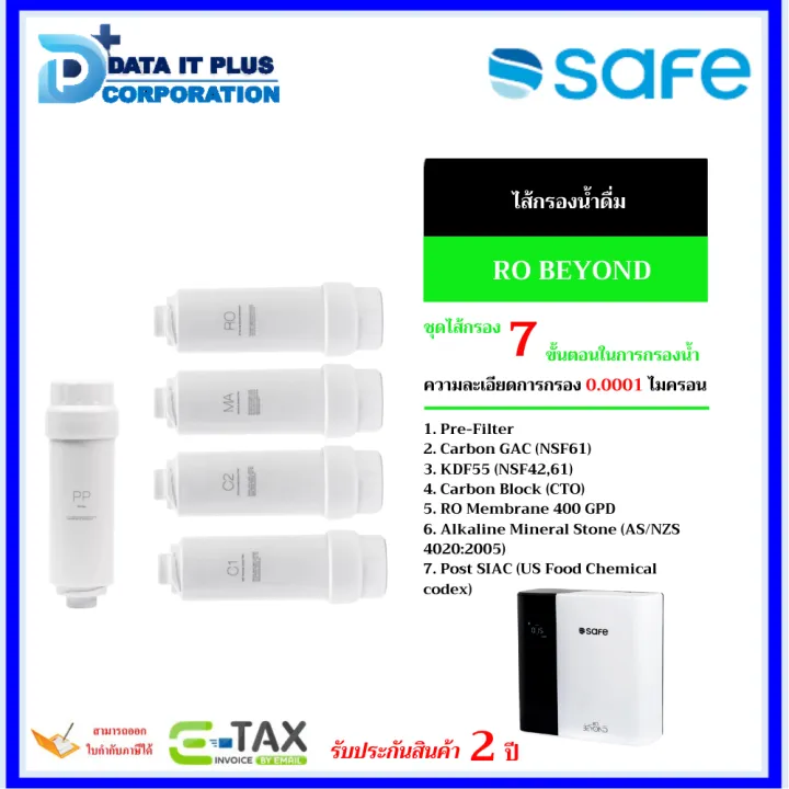 SAFE ชุดไส้กรองน้ำดื่ม SAFE รุ่น RO Beyond | Lazada.co.th