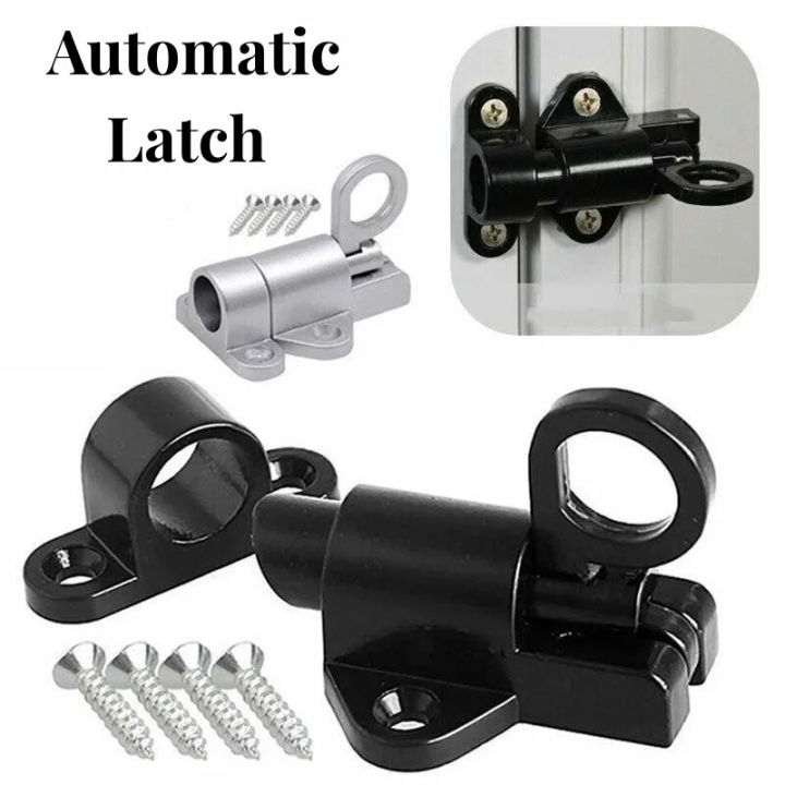 Spring Loaded Window Door Bolt Gate Security Pull Ring Spring Bounce ...