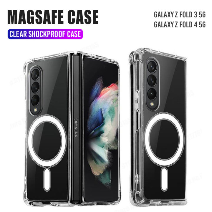 TCF Shockproof Crystal Clear Magsafe Case for Samsung Galaxy Z Fold 3 ...