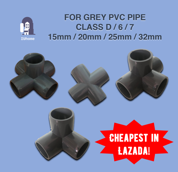 (BUY 10 FREE 1) PVC FITTINGS 3 WAY 4 WAY 5 WAY JOINTS MALAYSIA STANDARD ...