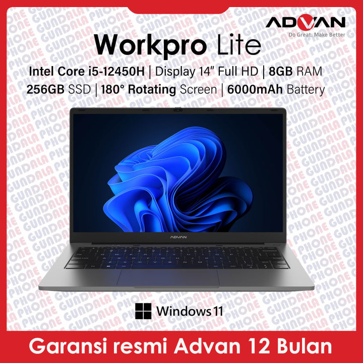 ADVAN Laptop Workpro Lite Intel Core i5 i5-G10 / Intel Core i3 / 14”IPS ...