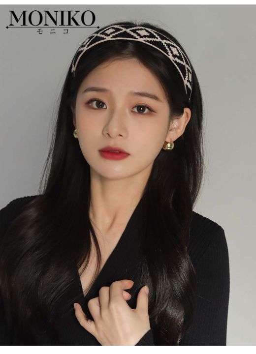Moniko ที่คาดผม ผ้าโพกศีรษะ เครื่องประดับผม ที่คาดผมถัก | Lazada.co.th