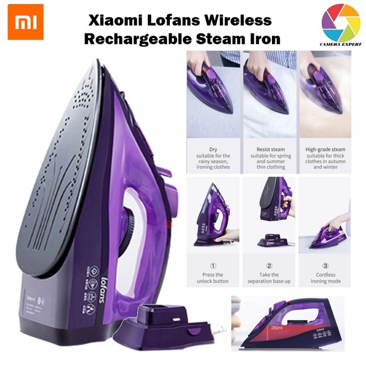 Xiaomi LOFANS Wireless Iron Cordless Iron | Steam Iron | Fast Heating | 280ml Water Tank ...