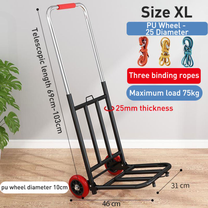 Multifunctional Foldable Grocery Trolley Cart Push Cart Trolley ...