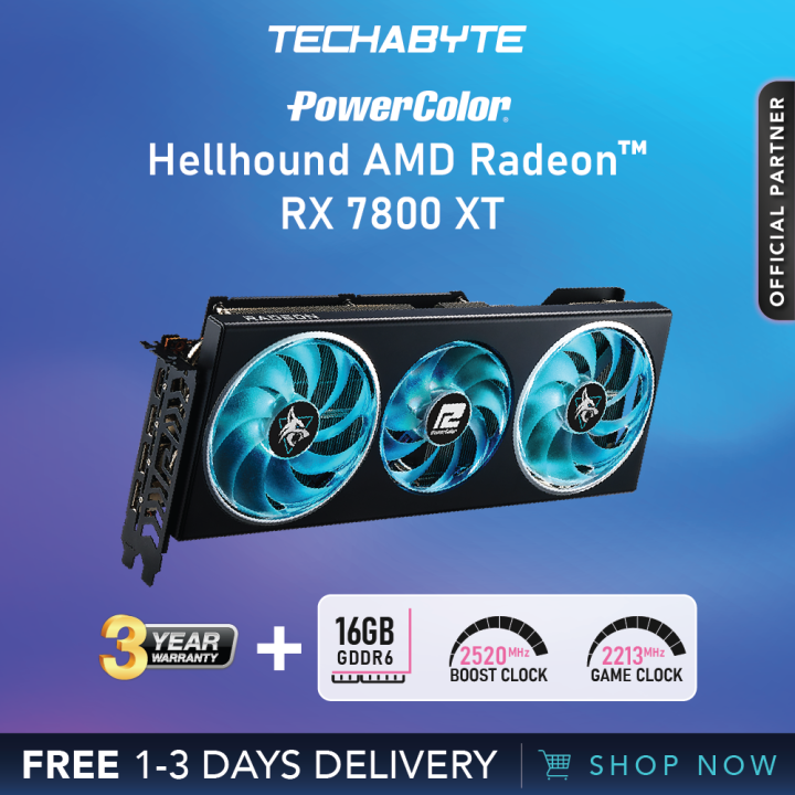 All new products PowerColor Hellhound AMD Radeon RX 7800 XT / 7700XT ...