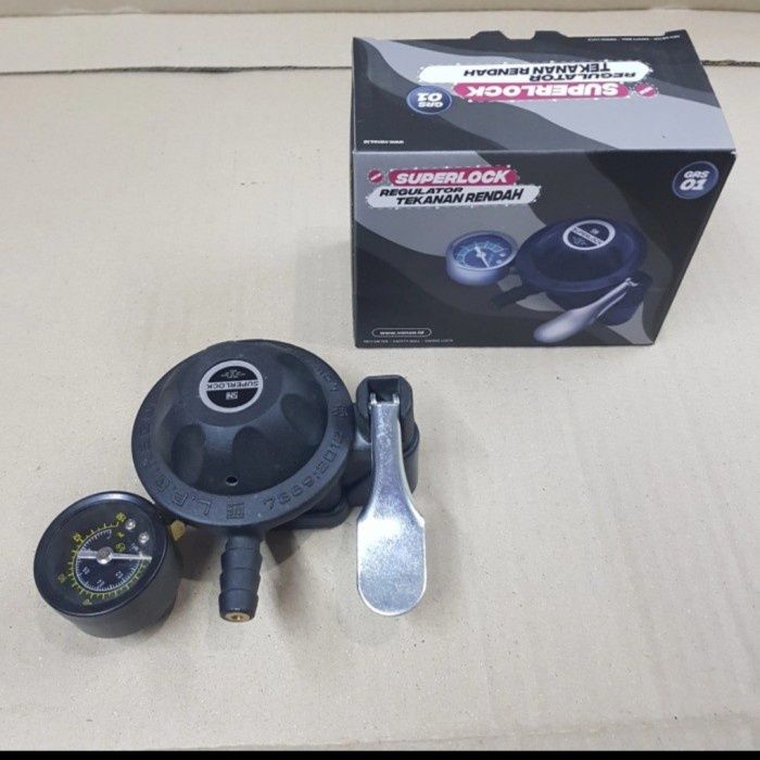 Regulator Super Lock Klik Gascomp Meter GRS 01 Tekanan Rendah | Lazada ...
