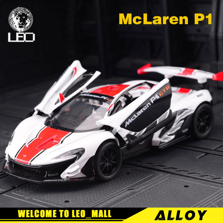 LEO 1:32 McLaren P1GTR Surpercar Metal Diecast Alloy Cars Model Toy Car ...
