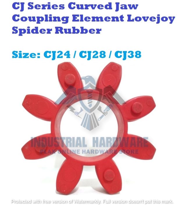 CJ Series Curved Jaw Coupling Element Lovejoy Spider Rubber CJ19 / CJ24 / CJ28 / CJ38 Rotex ...