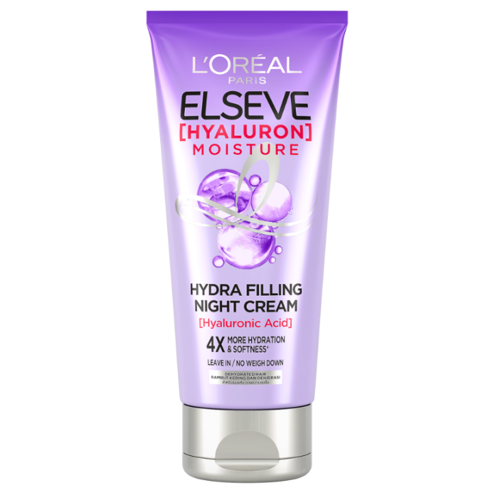 LOREAL PARIS ELSEVE Hyaluron Moisture Hydra Filling Night Cream ...