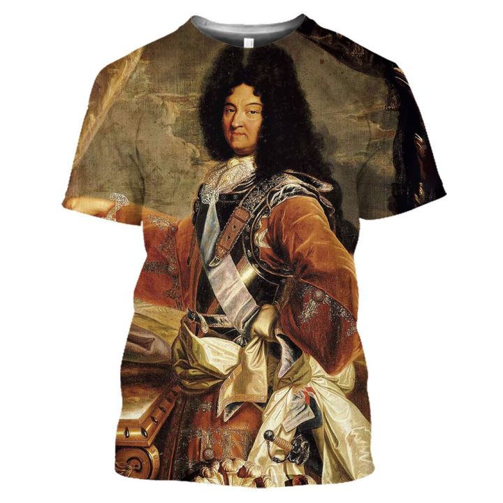 2023 Fashion Louis XIV Louis 14 3D Printed T-Shirts Fashion Luxury ...