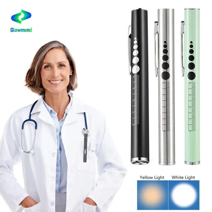 GLOWMEND Multi Function Mini LED Pen Light Stainless Steel Portable ...
