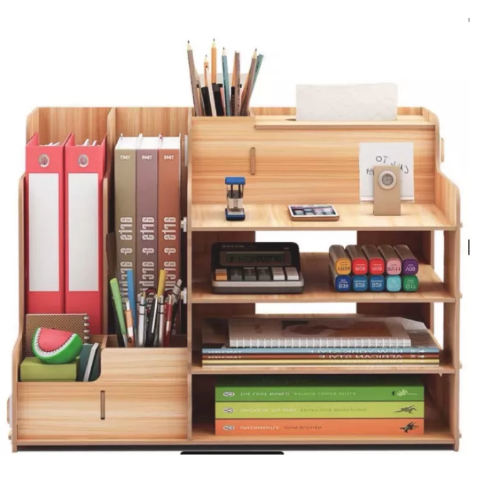 Doraemon Wooden Desktop Organizer Light Weight Office Supplies Books ...