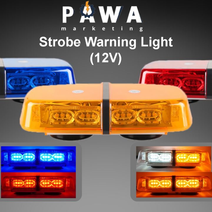 Pawa 36 LED 12V Strobe Warning Lights Magnetic Base Rooftop Emergency ...