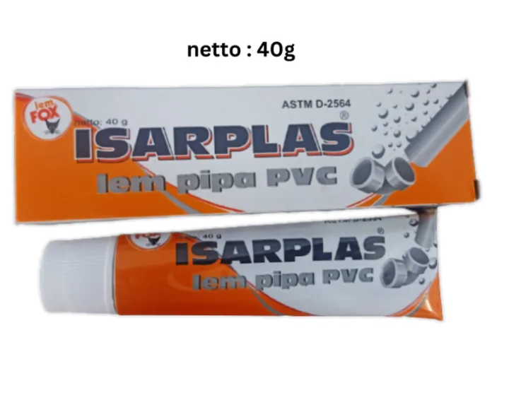 Lem Pipa PVC / Lem Isarplas Tube / Lem Pipa Paralon Merk Fox 40gr | Lazada Indonesia