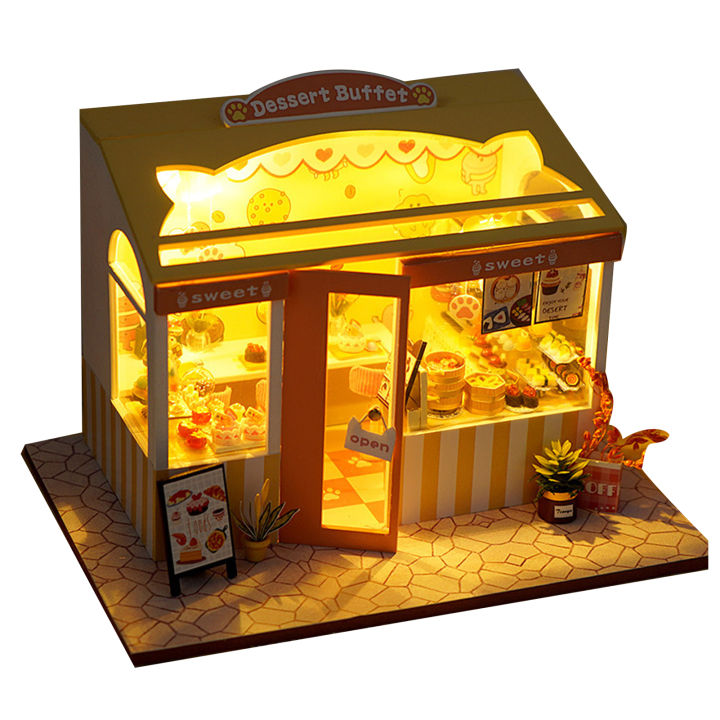 microgood 1 Set Miniature House DIY Cute Mini Dollhouse Furniture for Children | Lazada