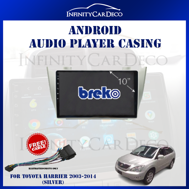 Toyota Harrier RX330 (High) 2004-2014 10" Android Player Dashboard ...