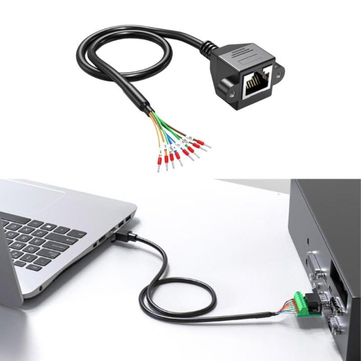 RJ45 Terminal Block 8P Connector Ethernet RJ45 Male/Female To 8Pin ...