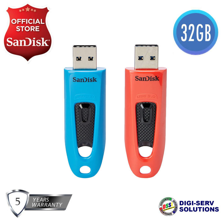 SanDisk Ultra 32GB Multi Region 3.0 USB Flash Drive SDCZ48-032G-G462 (2 ...
