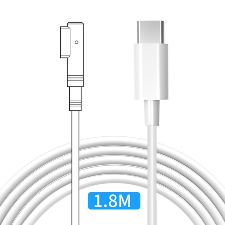 Fonken PD100W USB C To Mag-Safe1/2 L/T-tip Cable TypeC Female Laptop ...
