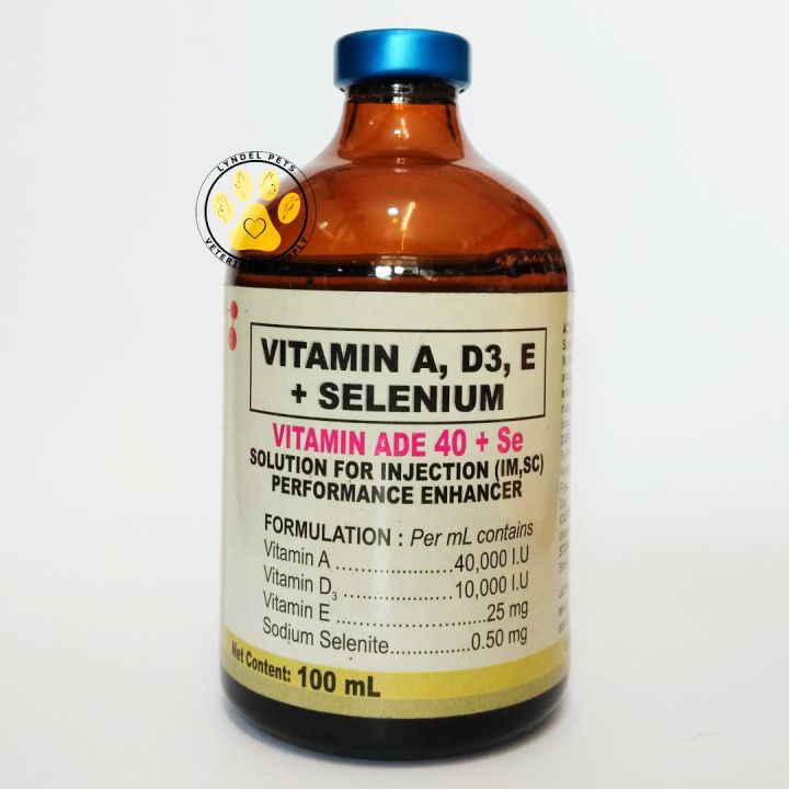 NUTRIVET Vitamin ADE 40 + Selenium Performance Enhancer (100 ml) FOR ...