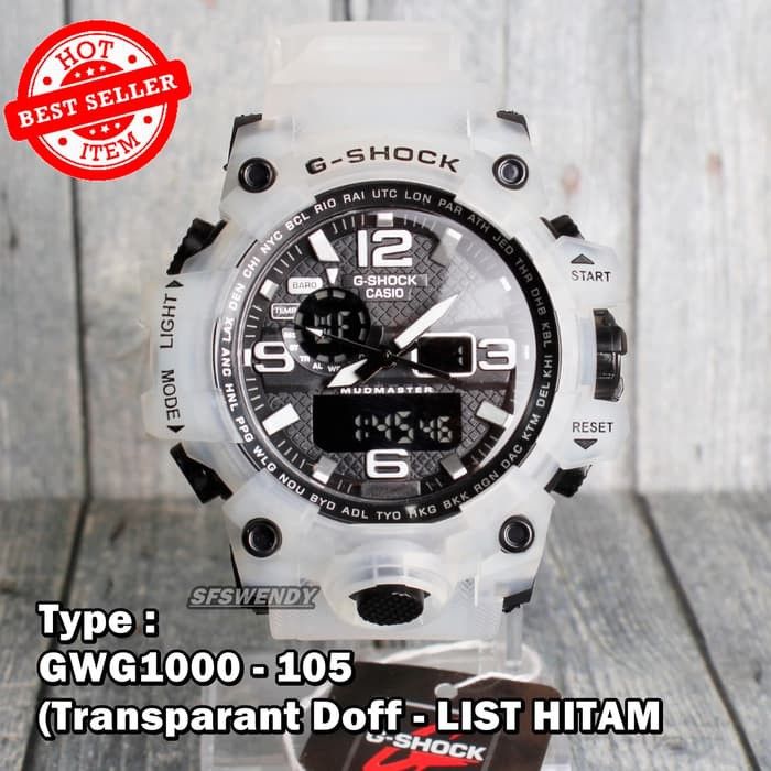 JAM TANGAN -CASIO-GX-MONSTER-DIGITAL WATERESISTANT LED TRANSPARANT ...