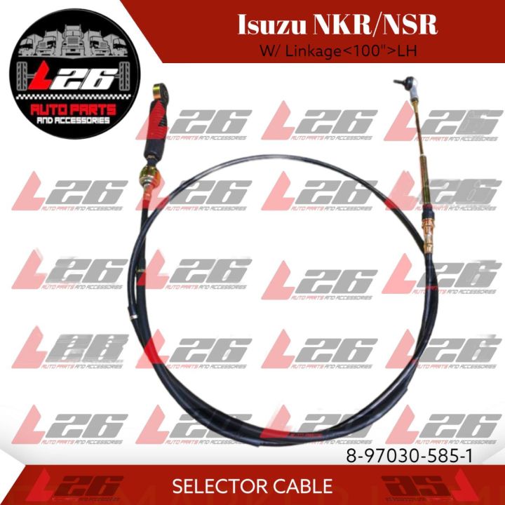 SELECTOR CABLE FOR ISUZU NKR NSR LH 100" SELECTOR CABLE WITH LINKAGE 8 ...