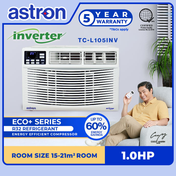 Astron 1 HP Fully Inverter Window Type Aircon - TCL105INV | Eco+ Series ...
