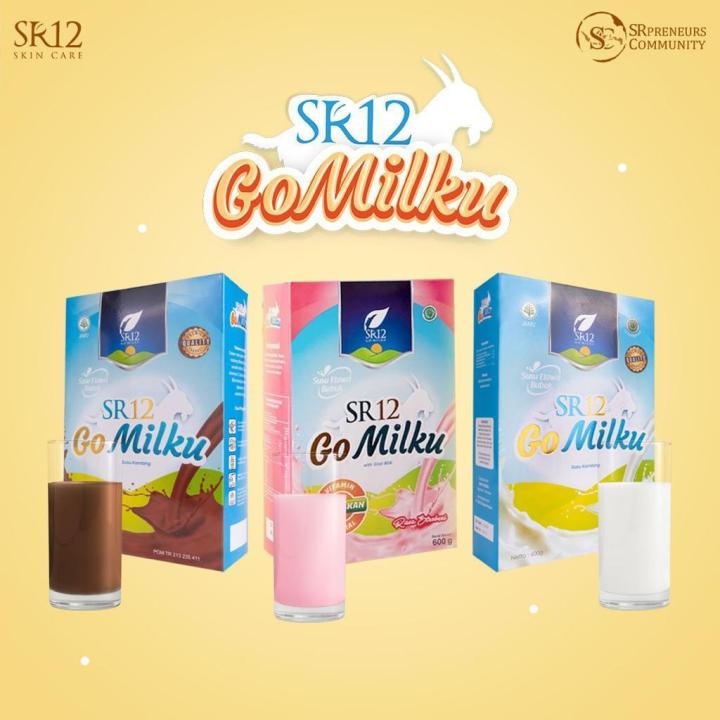 GoMilk susu etawa + Herbal Rasa Strawberry, Coklat & Original - Susu Gomilku Sr12 Sr 12 Susu ...