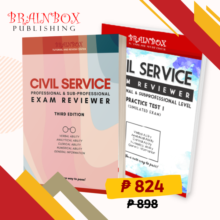 Brainbox Civil Service Exam Reviewer 3rd Edition + Simulated Exam ...