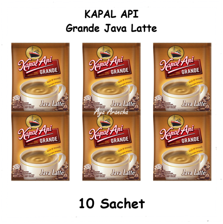 KAPAL API I Grande Java Latte I 10 Sachet | Lazada Indonesia