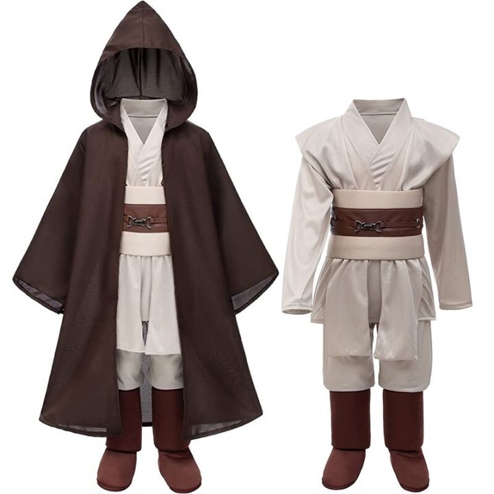 Disney Star Wars Cosplay Costume Kids Jedi Warrior Cosplay Hooded Cloak ...