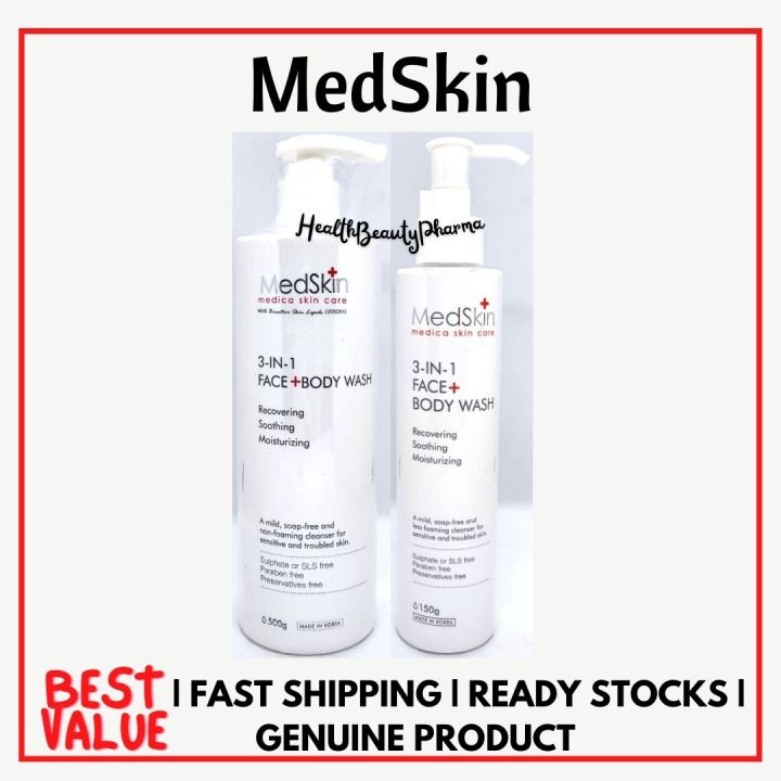 MedSkin 3-in-1 Face + Body Wash 150g - FOR ECZEMA SKIN CONDITION/ UNTUK ...