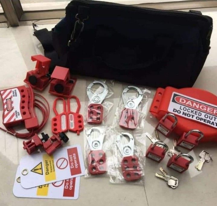 Personal Breaker Lockout Tagout Electrical Safety Toolbox Kit / LOTO ...