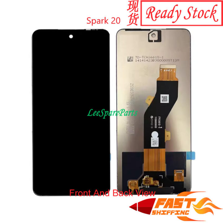 Tecno Spark 20 / Spark 20c / Spark 20 Pro Full Set LCD Display Touch Screen Digitizer For ...