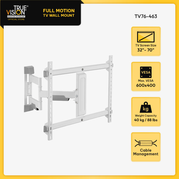 True Vision Full Motion TV Mount (White) TV76-463 | Lazada PH