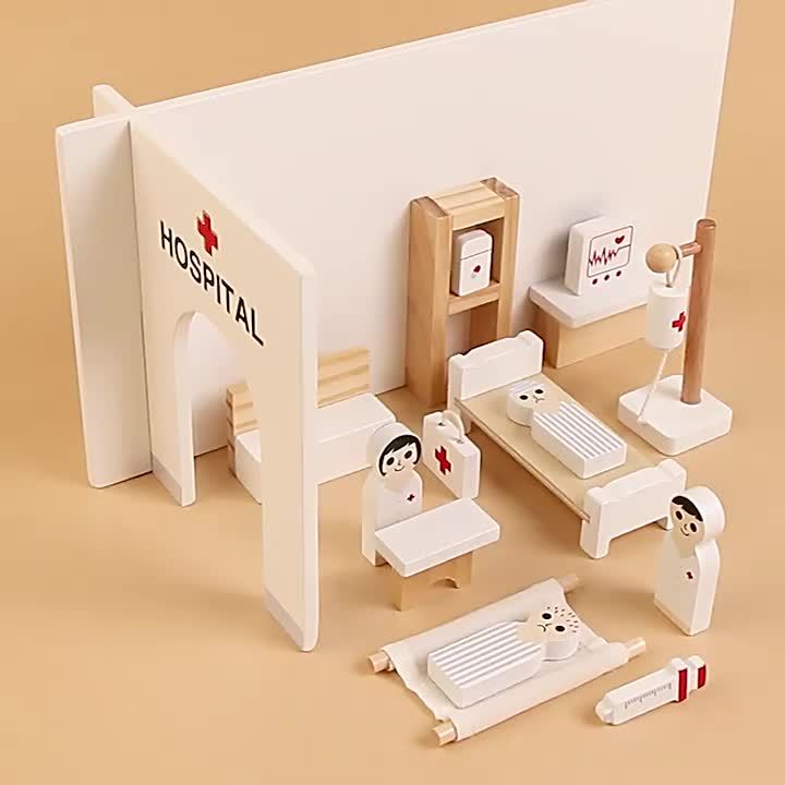 Children's Simulation Play House Toy Set Ambulance Role Play Stereo ...