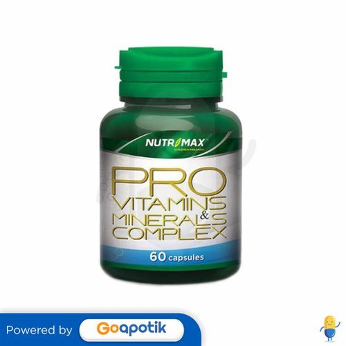 Nutrimax Pro Vitamins & Minerals Complex Botol 60 Kapsul | Lazada Indonesia