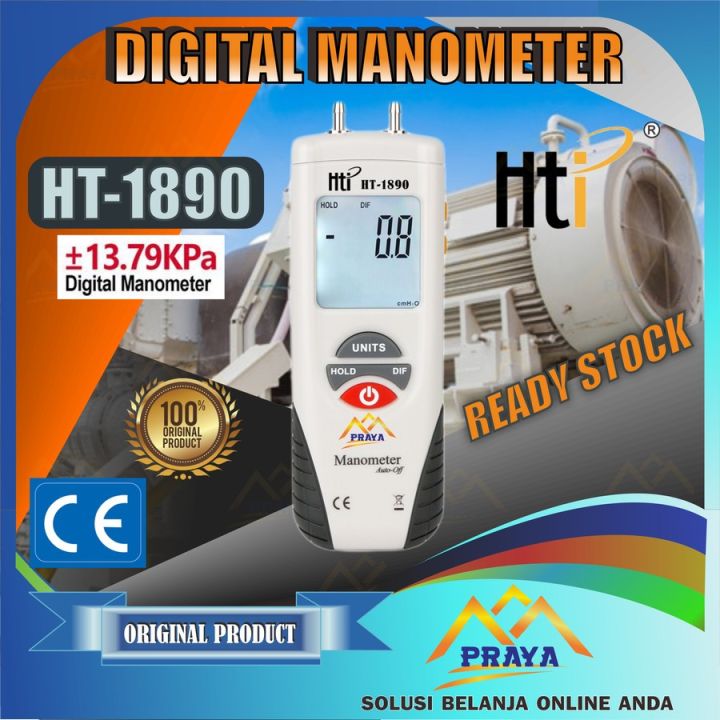 Digital Manometer Air Pressure Meter Alat Ukur Tekanan Udara (HT1890 ...
