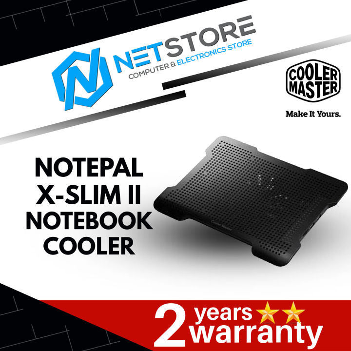 COOLER MASTER NOTEPAL X-SLIM II NOTEBOOK COOLER R9-NBC-XS2K-GP | Lazada