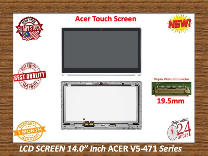 14.0" Touch Screen Digitizer LCD Assembly For Acer Aspire V5-431 431P ...