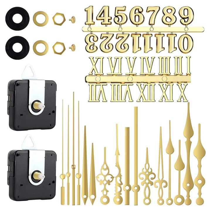 Clock Mechanism Silent Quartz Movement Machine Wall Hands Pointer Set ...