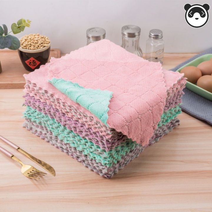 【iPANDA】1Piece COD ☑ Thickened Kitchen Cleaning Dishwashing Dishcloth ...