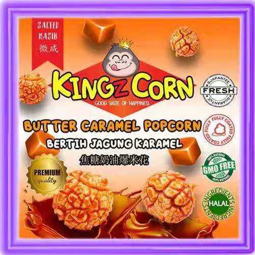 [Fresh Crunchy] KINGZ CORN Premium Fully Coated Popcorn Caramel ...