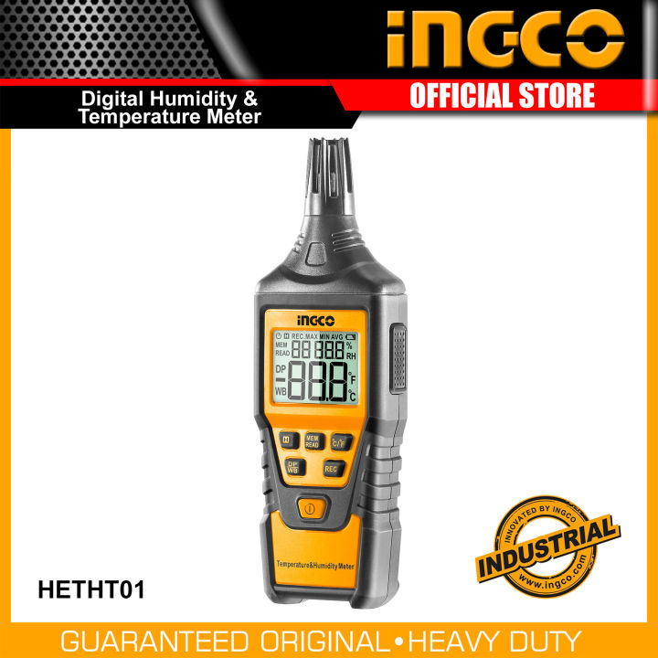 INGCO Digital Humidity & Temperature Meter HETHT01 IPT | Lazada PH