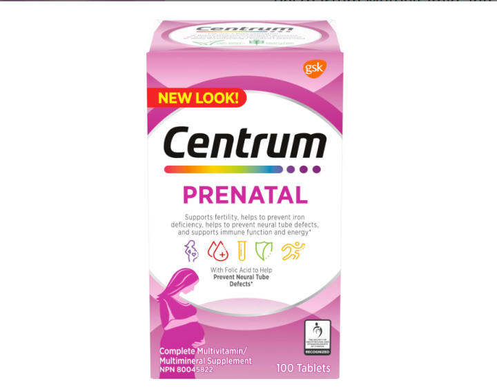 Centrum Prenatal Vitamin Tablet, Postpartum Multivitamin and Mineral ...